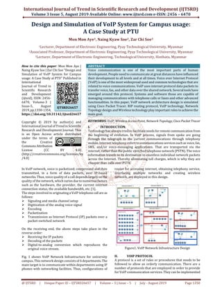 Design and Simulation of VoIP System for Campus usage A Case Study at ...