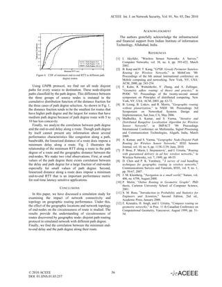 The Effect of Network Topology on Geographic Routing Performance in Localized Networks | PDF