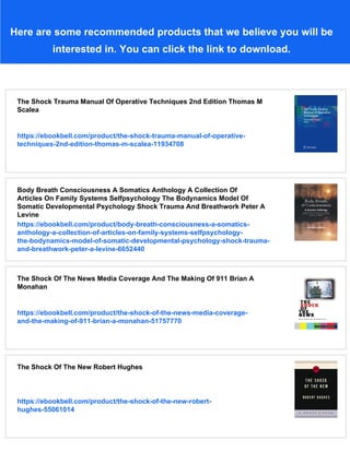 The Shock Trauma Manual Of Operative Techniques 1st Edition Thomas M ...