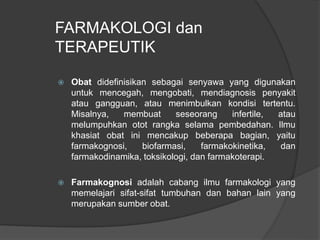 pengantar farmakologi dasar | PPT