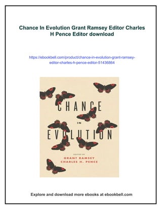 Chance In Evolution Grant Ramsey Editor Charles H Pence Editor | PDF