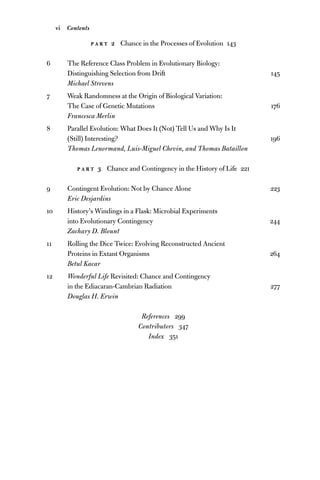 Chance In Evolution Grant Ramsey Editor Charles H Pence Editor | PDF