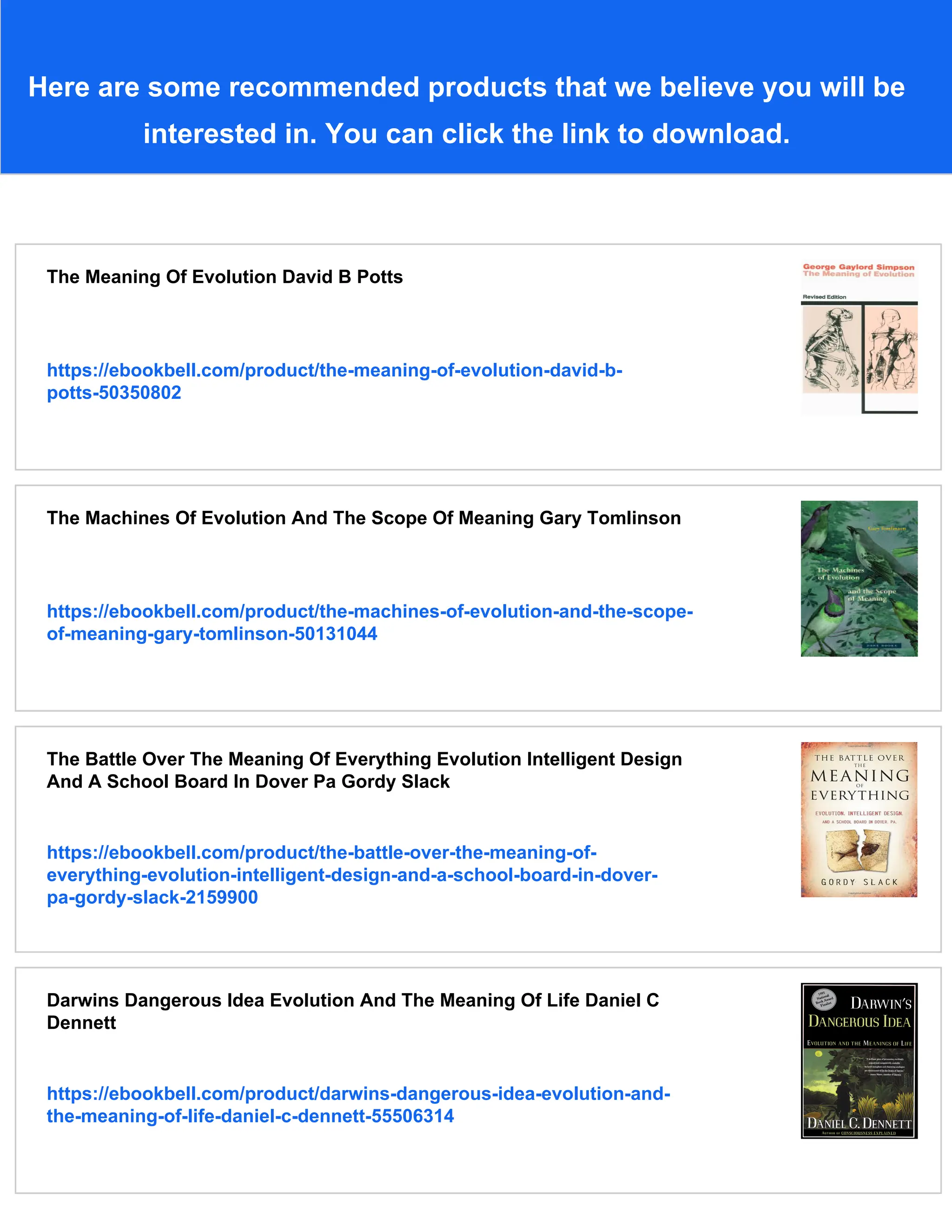 The Meaning Of Evolution The Morphological Construction And Ideological ...