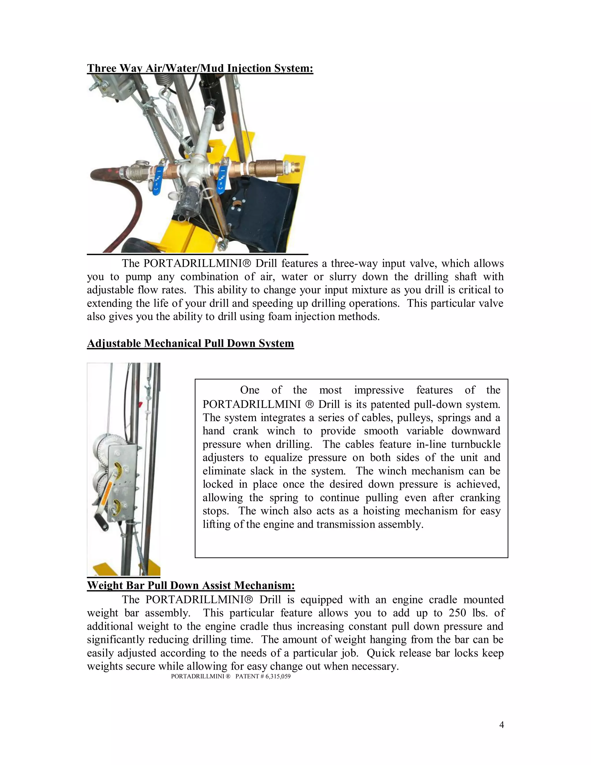 PORTADRILLMINI DRILL UNIT INTRODUCTION | PDF