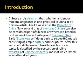 25734 chinese art | PPTX