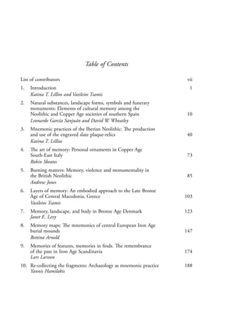 Material Mnemonics Everyday Memory In Prehistoric Europe Katina T ...