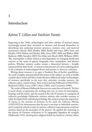 Material Mnemonics Everyday Memory In Prehistoric Europe Katina T ...
