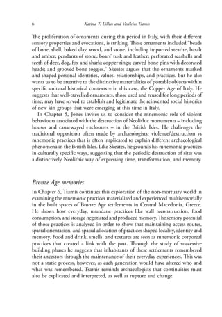 Material Mnemonics Everyday Memory In Prehistoric Europe Katina T ...