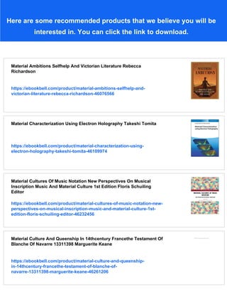 Material Mnemonics Everyday Memory In Prehistoric Europe Katina T ...