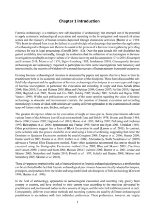 Forensic Archaeology The Application Of Comparative Excavation Methods ...