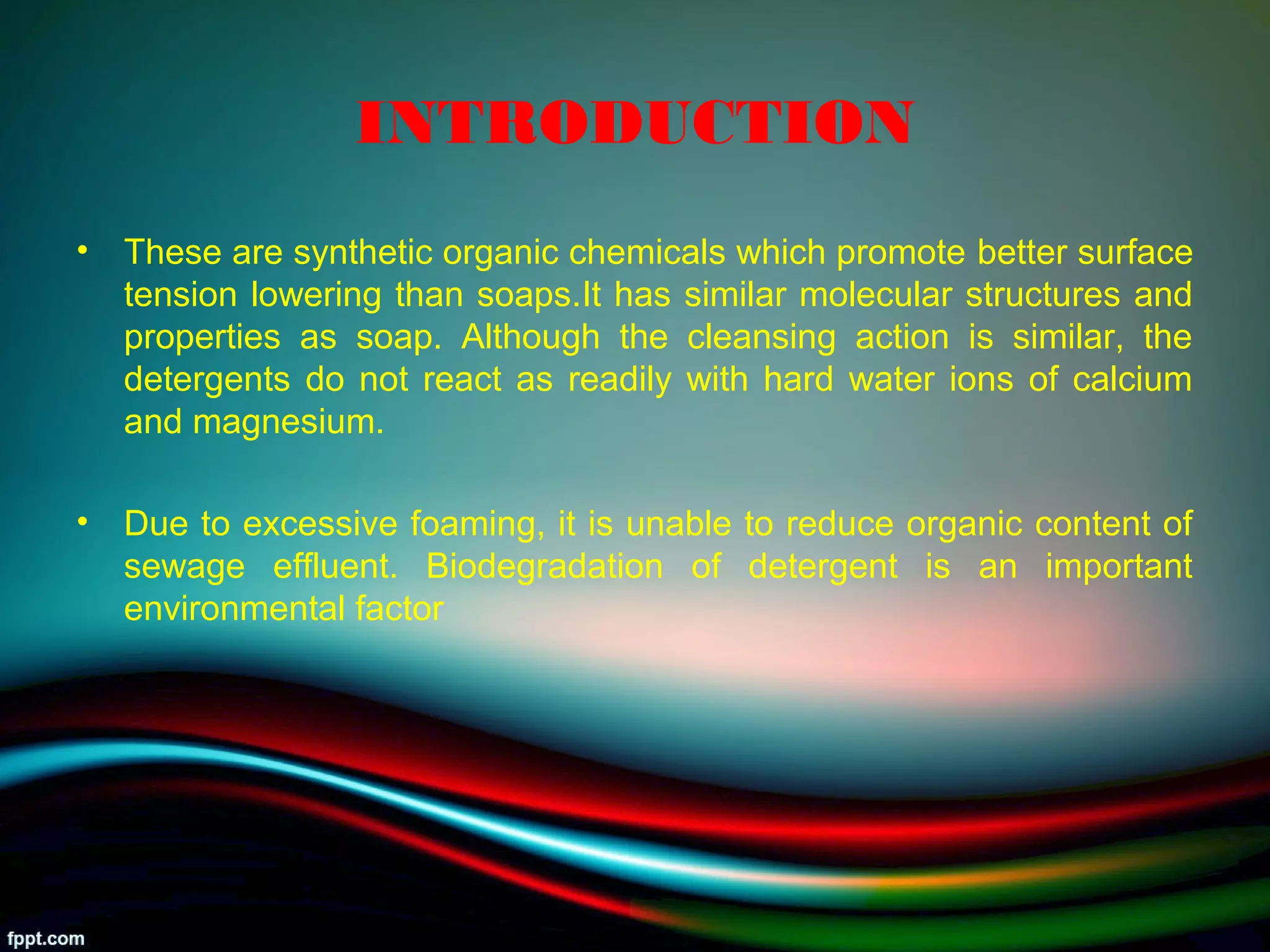 synthetic detergent | PPT