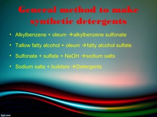 synthetic detergent | PPT