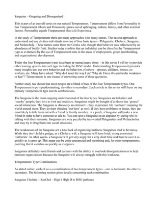 Sanguine | DOC | Science