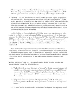 SierraClub_LPChapter_SSF_DowntownEconomicStrategy_Letter | PDF