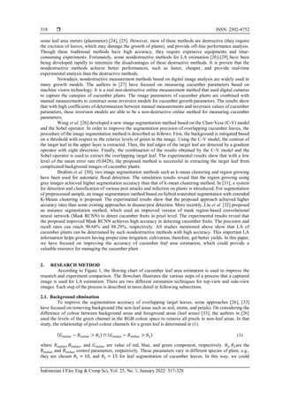 Digital image processing methods for estimating leaf area of cucumber ...
