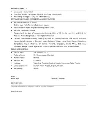 Resume-Yogesh | PDF