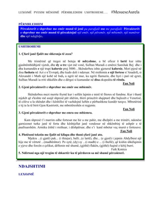 Gramatike-Lexojme-Pyesim-mesojme-Permbledhim-Ushtrohemi | PDF