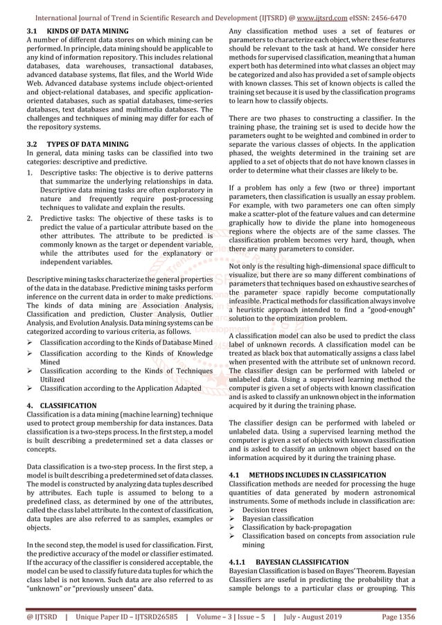Classification of Paddy Types using Naïve Bayesian Classifiers | PDF