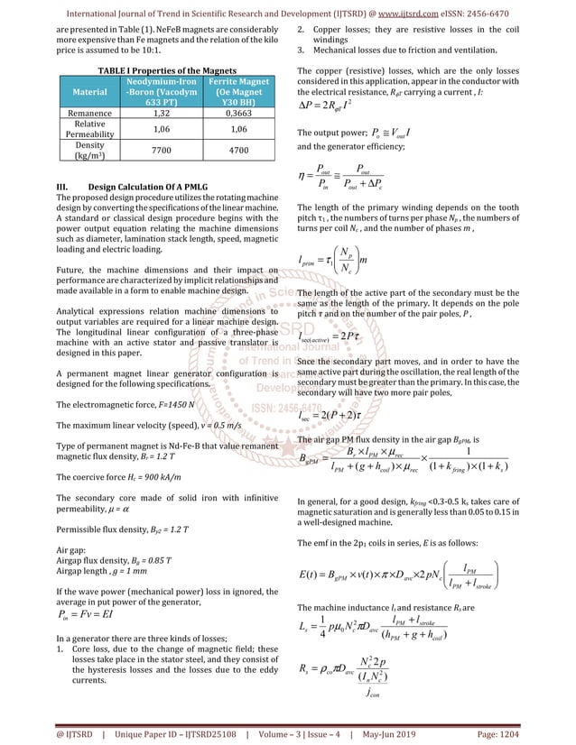 Design And Simulation Of Permanent Magnet Linear Generator For Wave