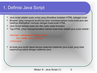 modul javascript1 | PPT