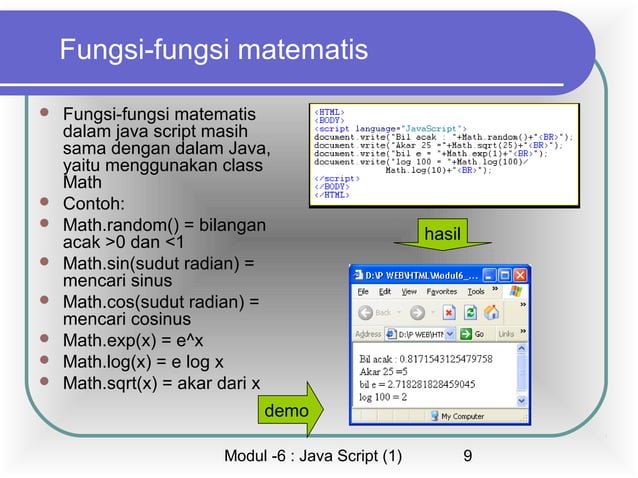 modul javascript1 | PPT