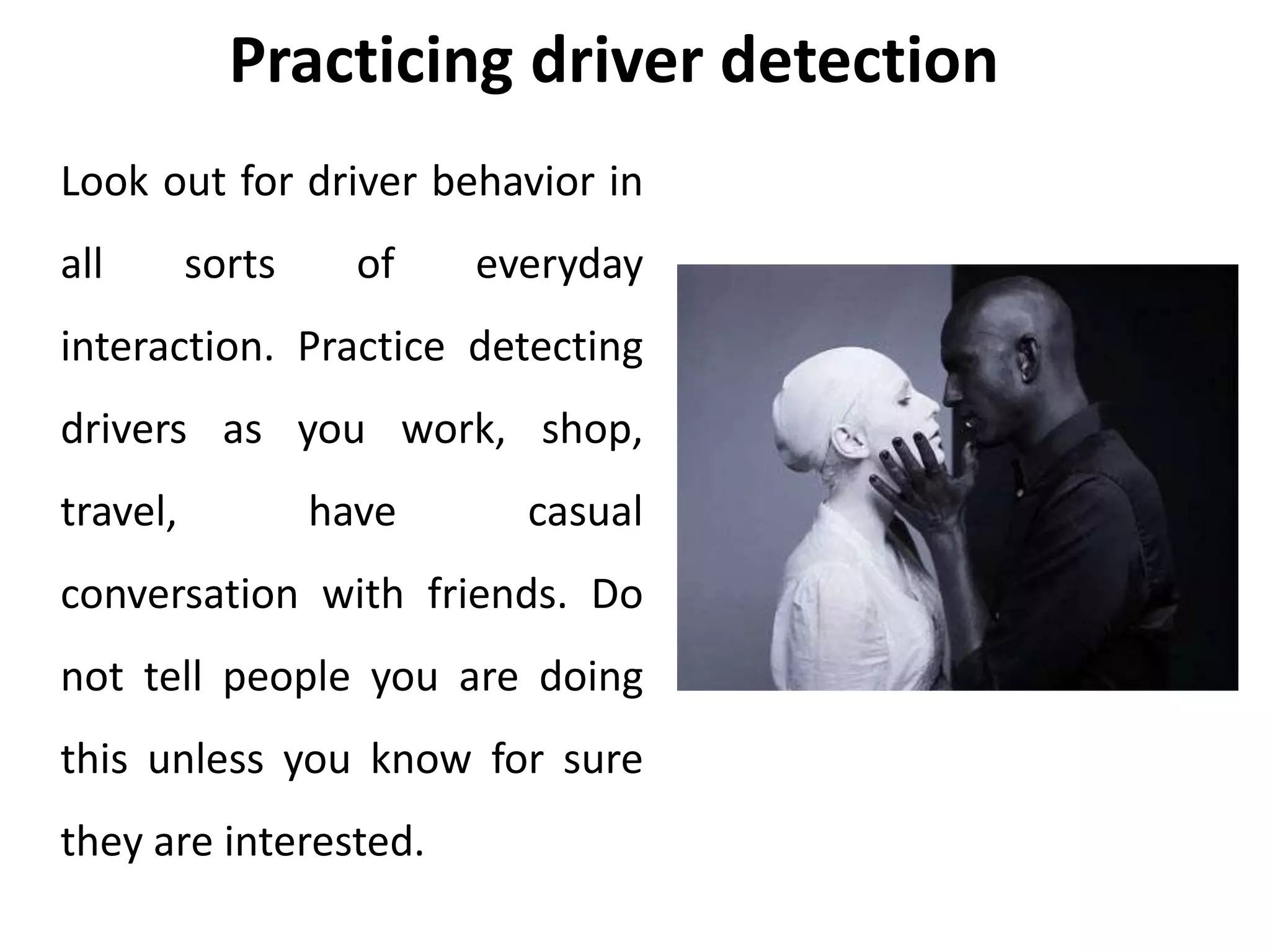 Practicing driver detection - Transactional Analysis | PPT
