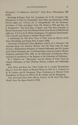 The Concepts Of Space And Time Their Structure And Their Development ...