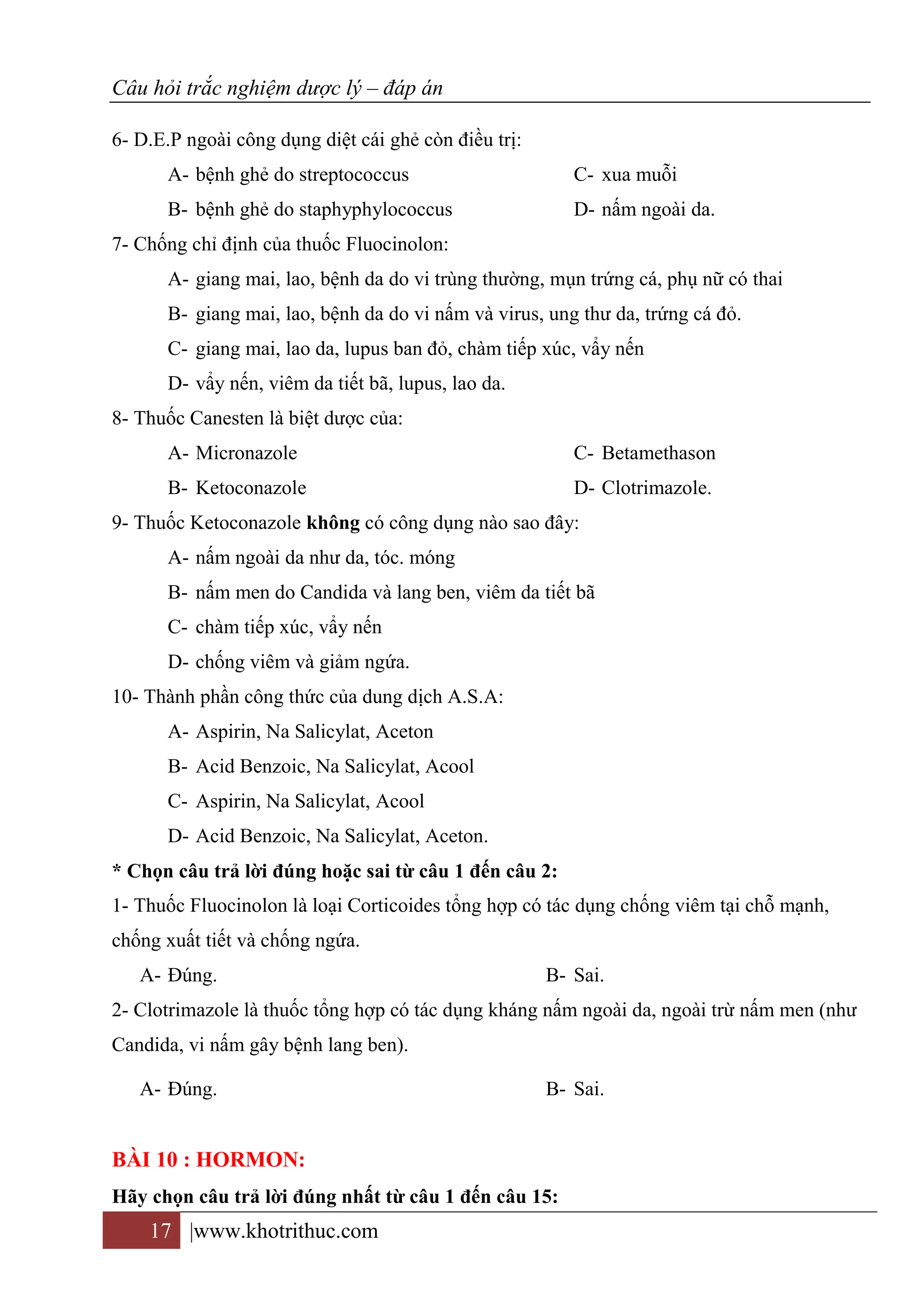 258008628-Trac-Nghiem-Duoc-Ly-Dap-An.doc