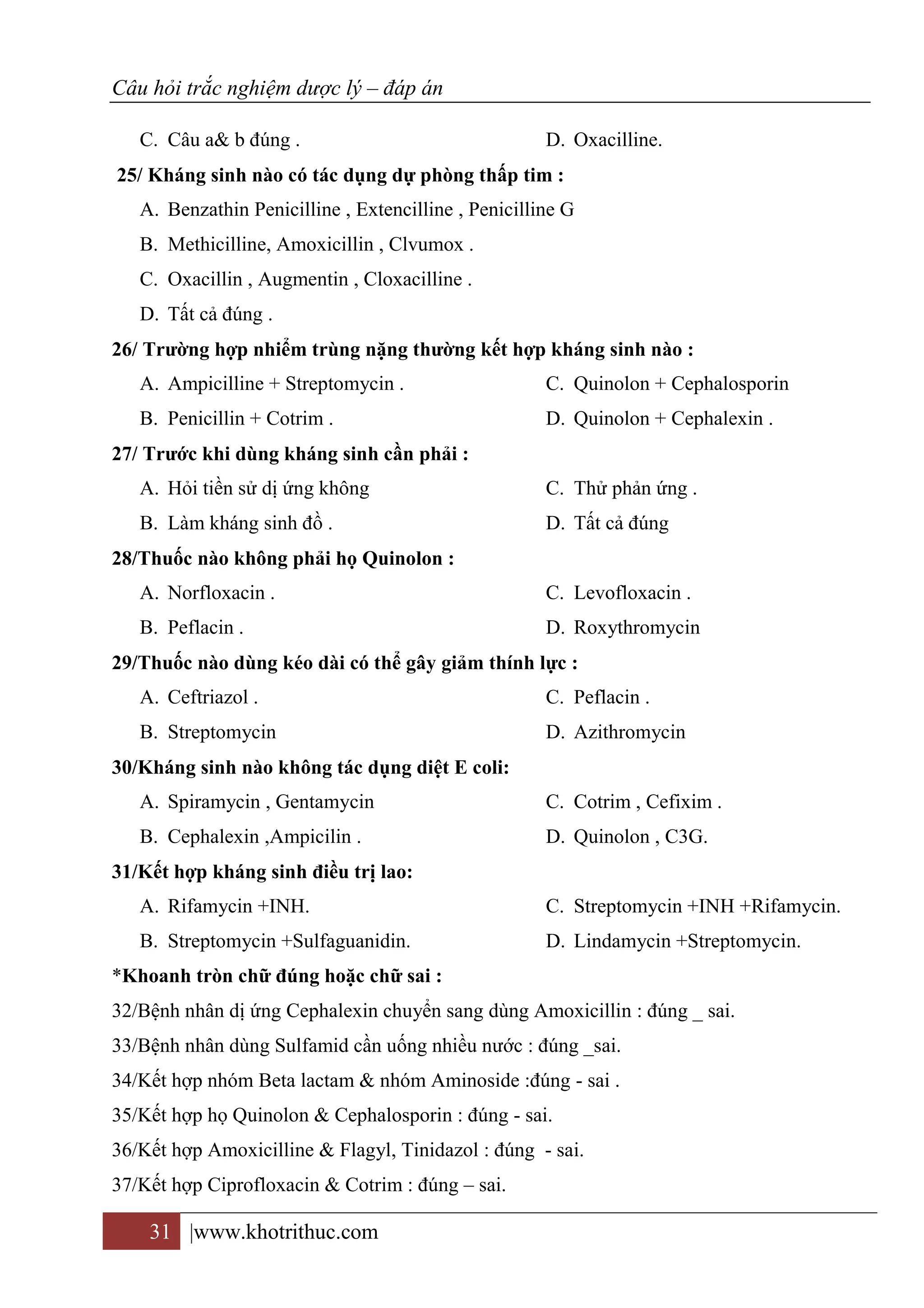 258008628-Trac-Nghiem-Duoc-Ly-Dap-An.doc