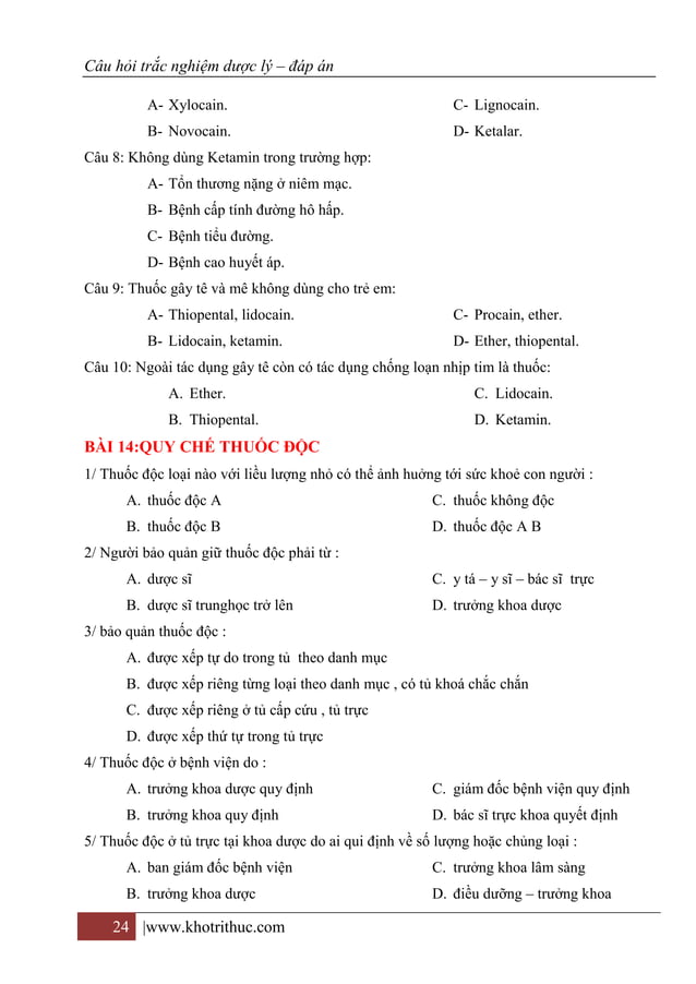 258008628-Trac-Nghiem-Duoc-Ly-Dap-An.doc