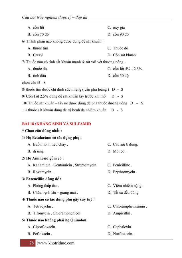 258008628-Trac-Nghiem-Duoc-Ly-Dap-An.doc