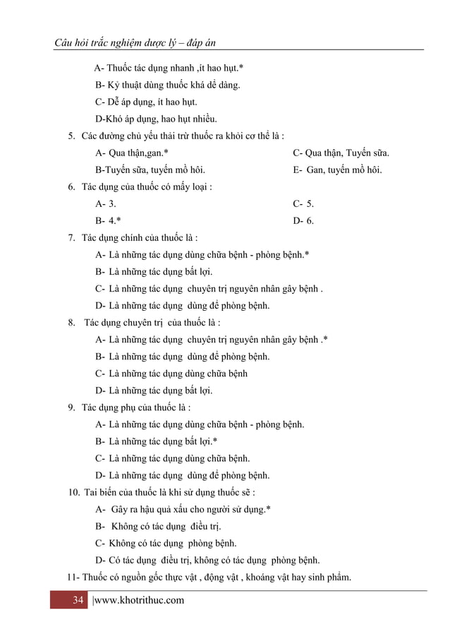 258008628-Trac-Nghiem-Duoc-Ly-Dap-An.doc