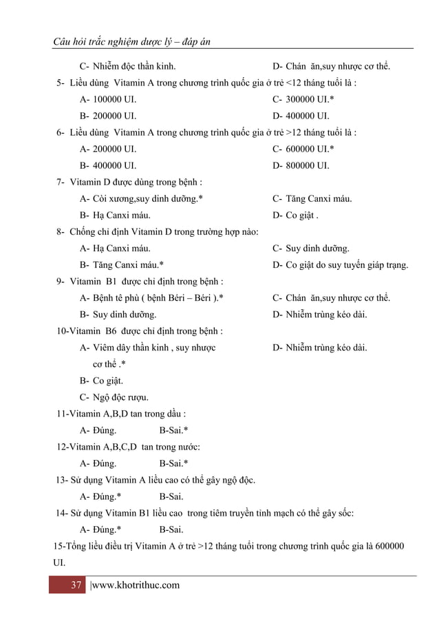 258008628-Trac-Nghiem-Duoc-Ly-Dap-An.doc