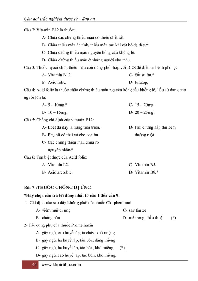 258008628-Trac-Nghiem-Duoc-Ly-Dap-An.doc