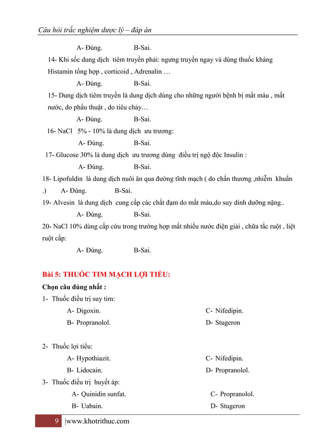 258008628-Trac-Nghiem-Duoc-Ly-Dap-An.doc