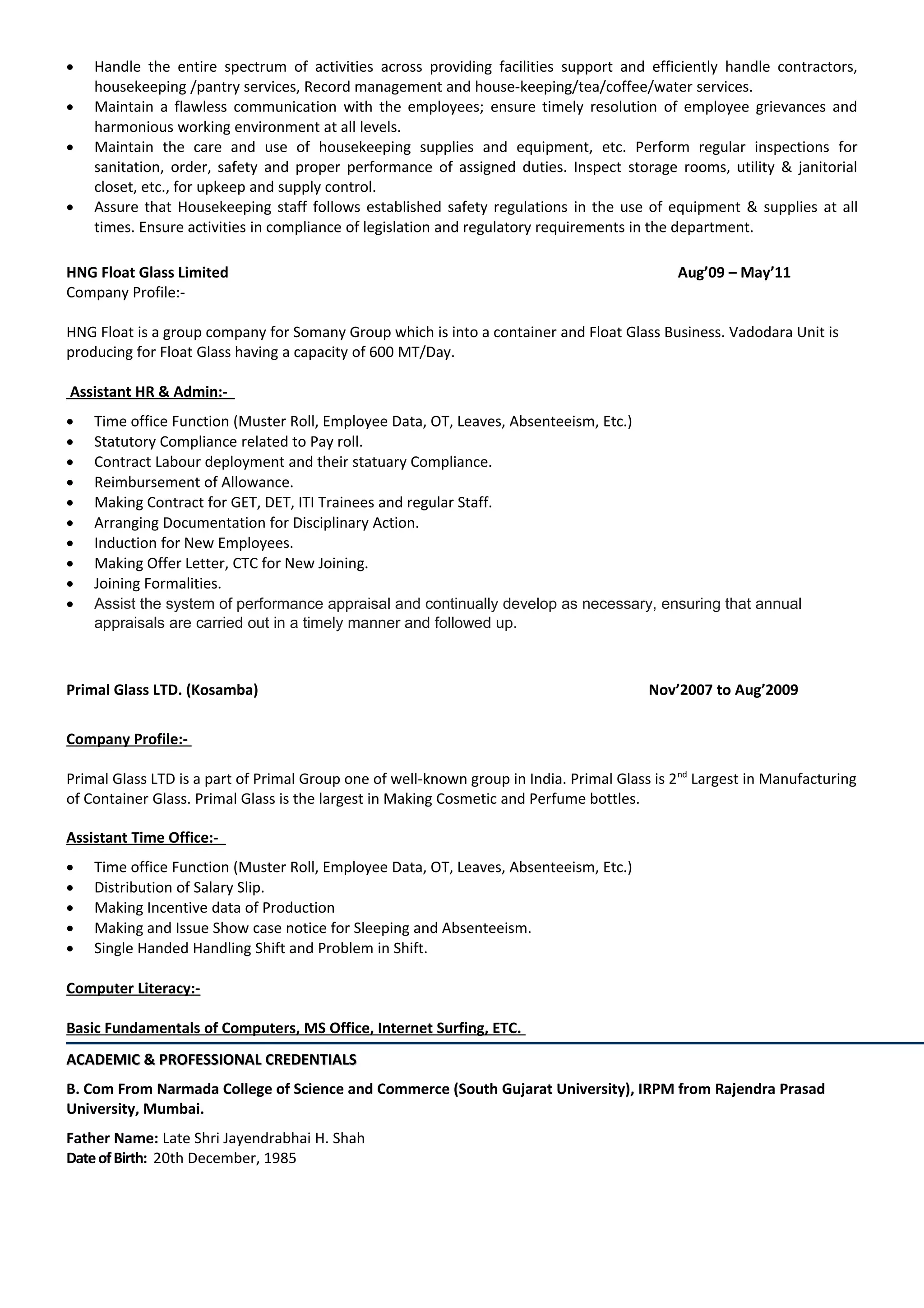 CV Deepen Shah | DOC