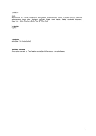 Jeruf resume | PDF