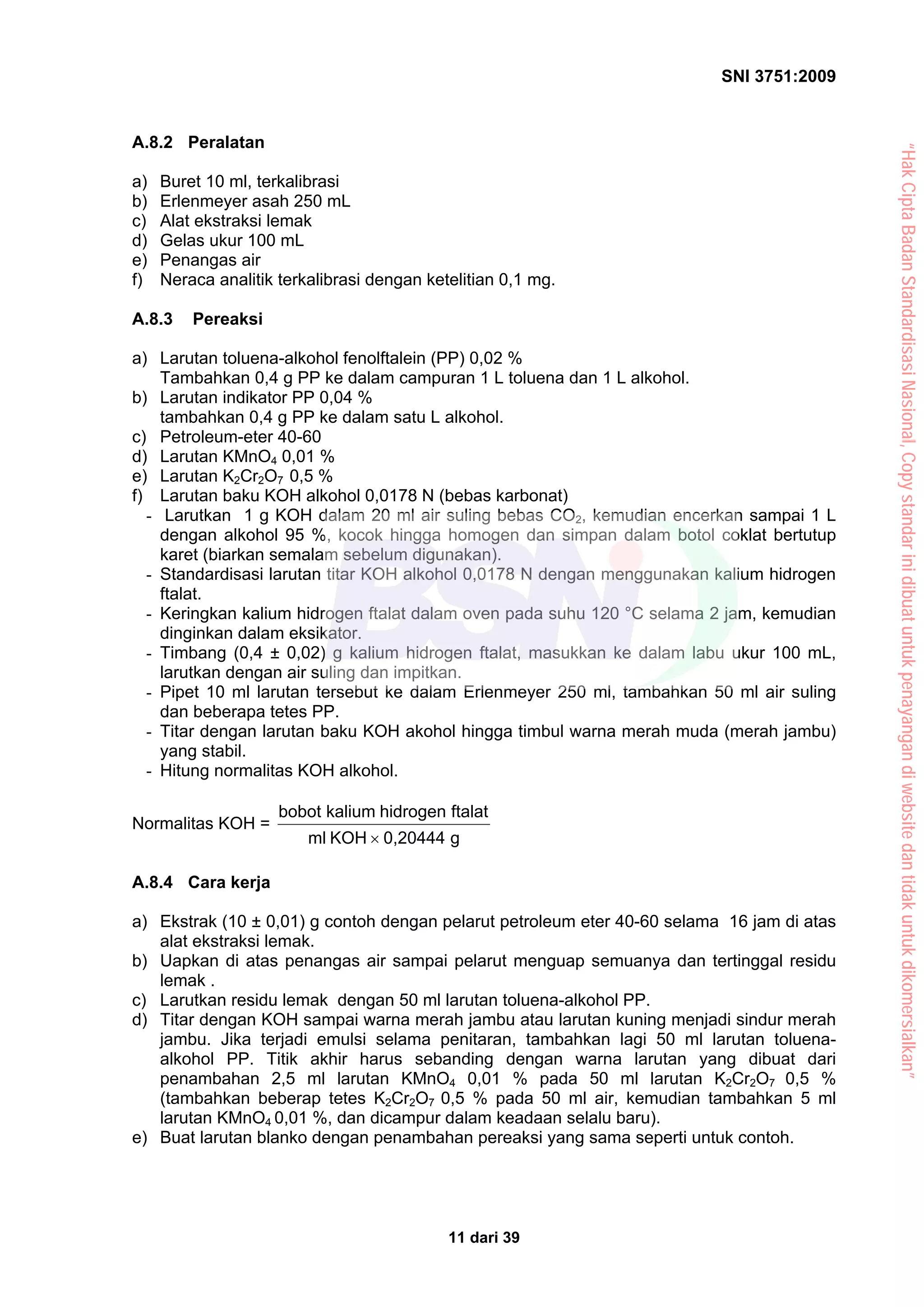 25820 sni 3751-2009 (tepung terigu) | PDF