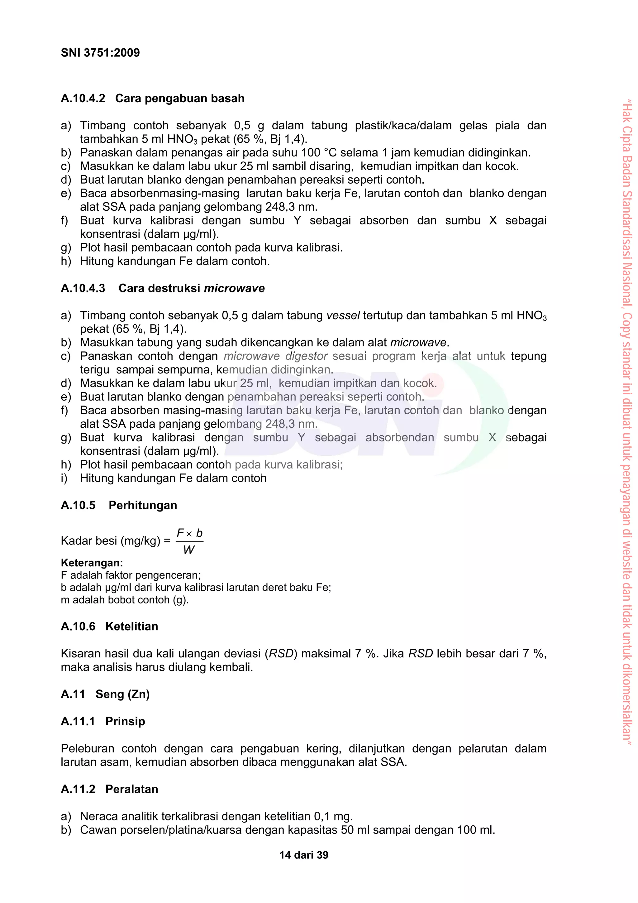 25820 sni 3751-2009 (tepung terigu) | PDF