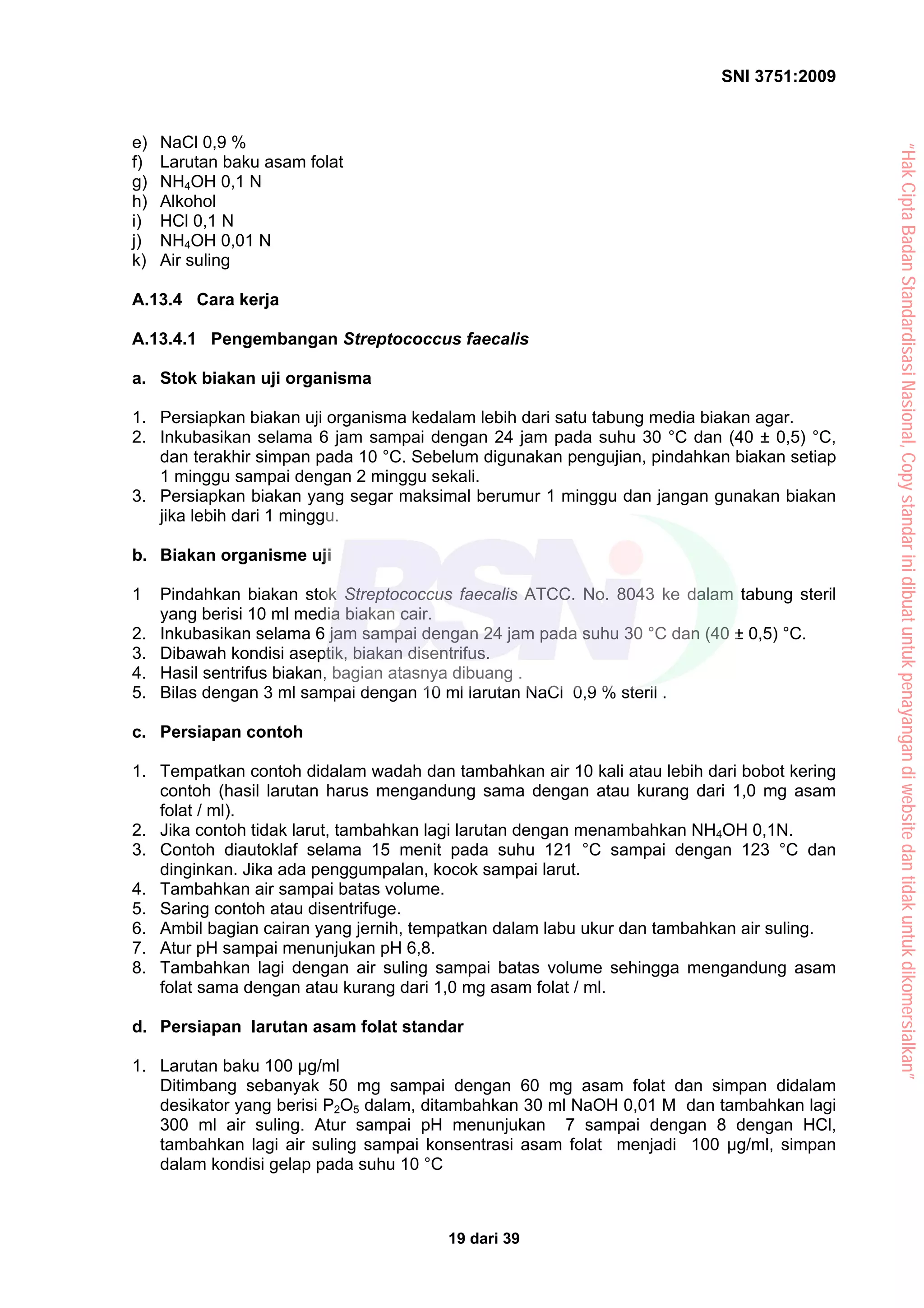 25820 sni 3751-2009 (tepung terigu) | PDF