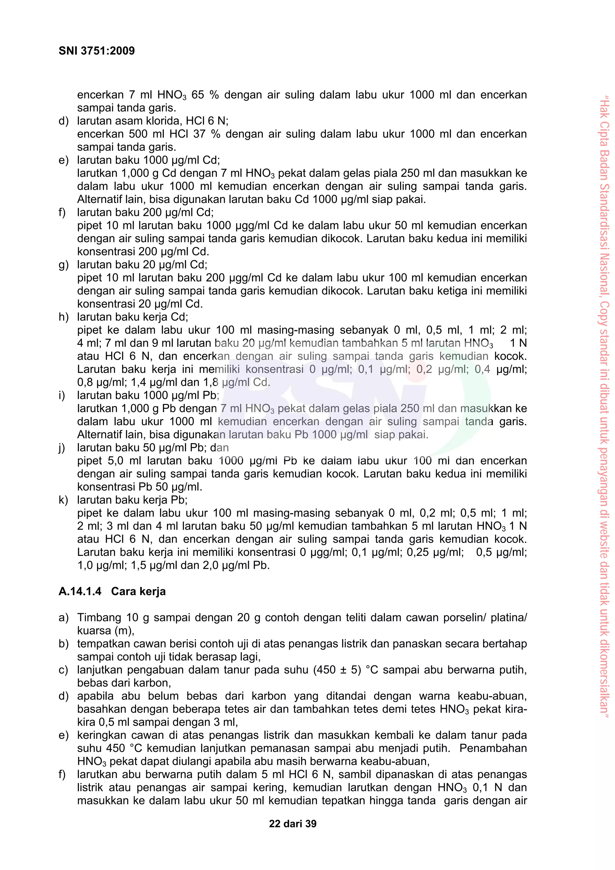 25820 sni 3751-2009 (tepung terigu) | PDF