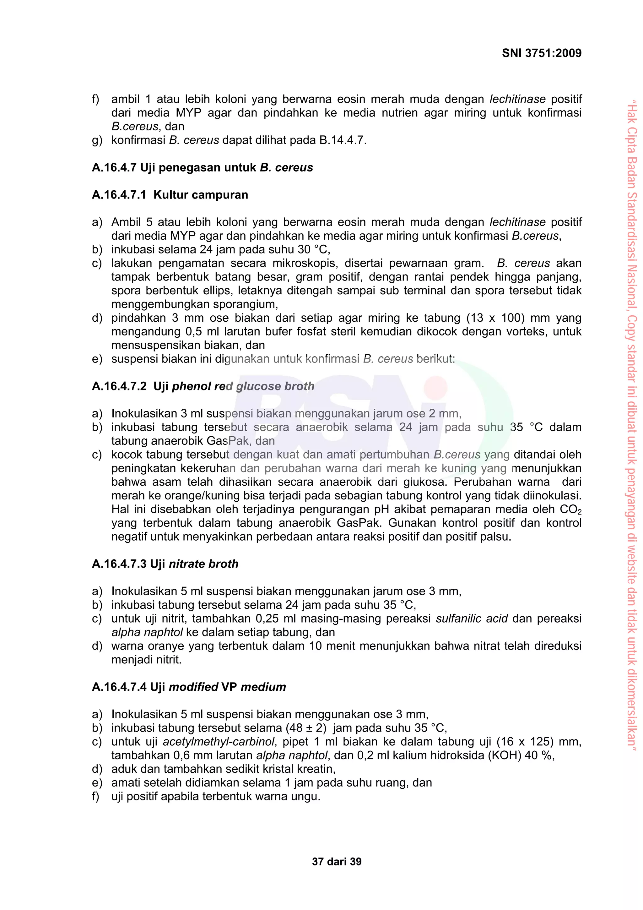 25820 sni 3751-2009 (tepung terigu) | PDF