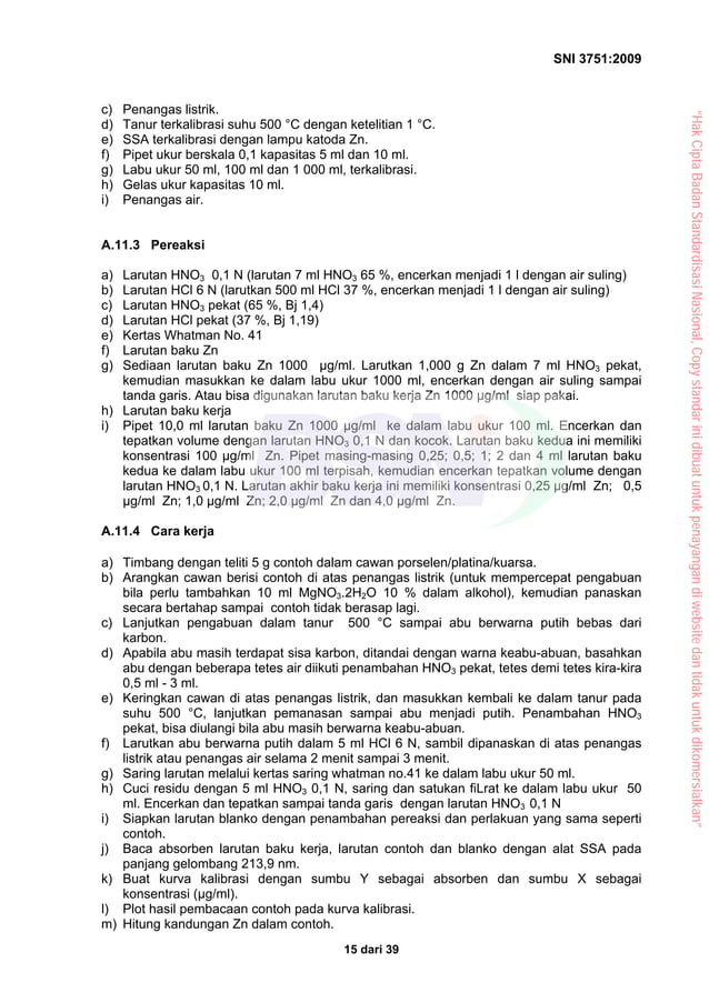 25820 sni 3751-2009 (tepung terigu) | PDF