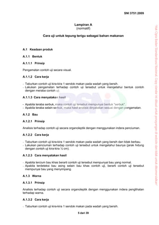 25820 sni 3751-2009 (tepung terigu) | PDF