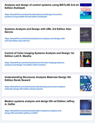 Essentials of Systems Analysis and Design 5th Edition Joseph Valacich | PDF