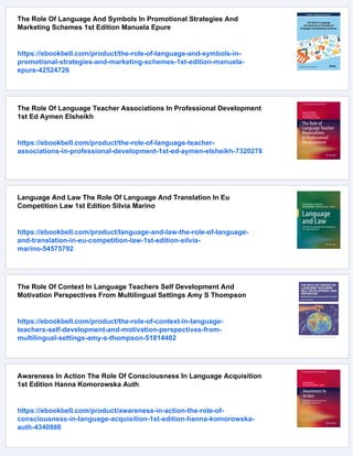 The Role Of Language In Teaching Children Math Bernice Kastner | PDF