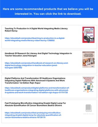 Integrating Digital Literacy In The Disciplines Lauren Hays Jenna ...