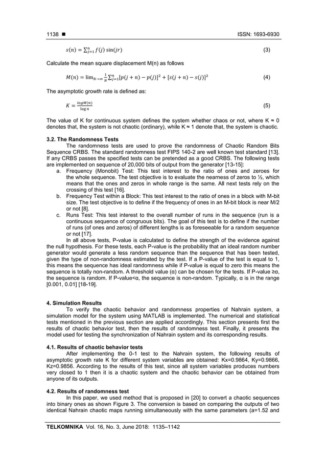 A New Chaotic Map For Secure Transmission Pdf Physics Science
