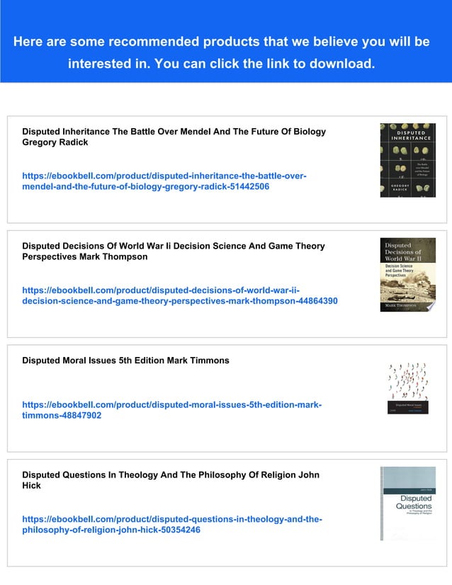 Disputed Inheritance The Battle Over Mendel And The Future Of Biology ...