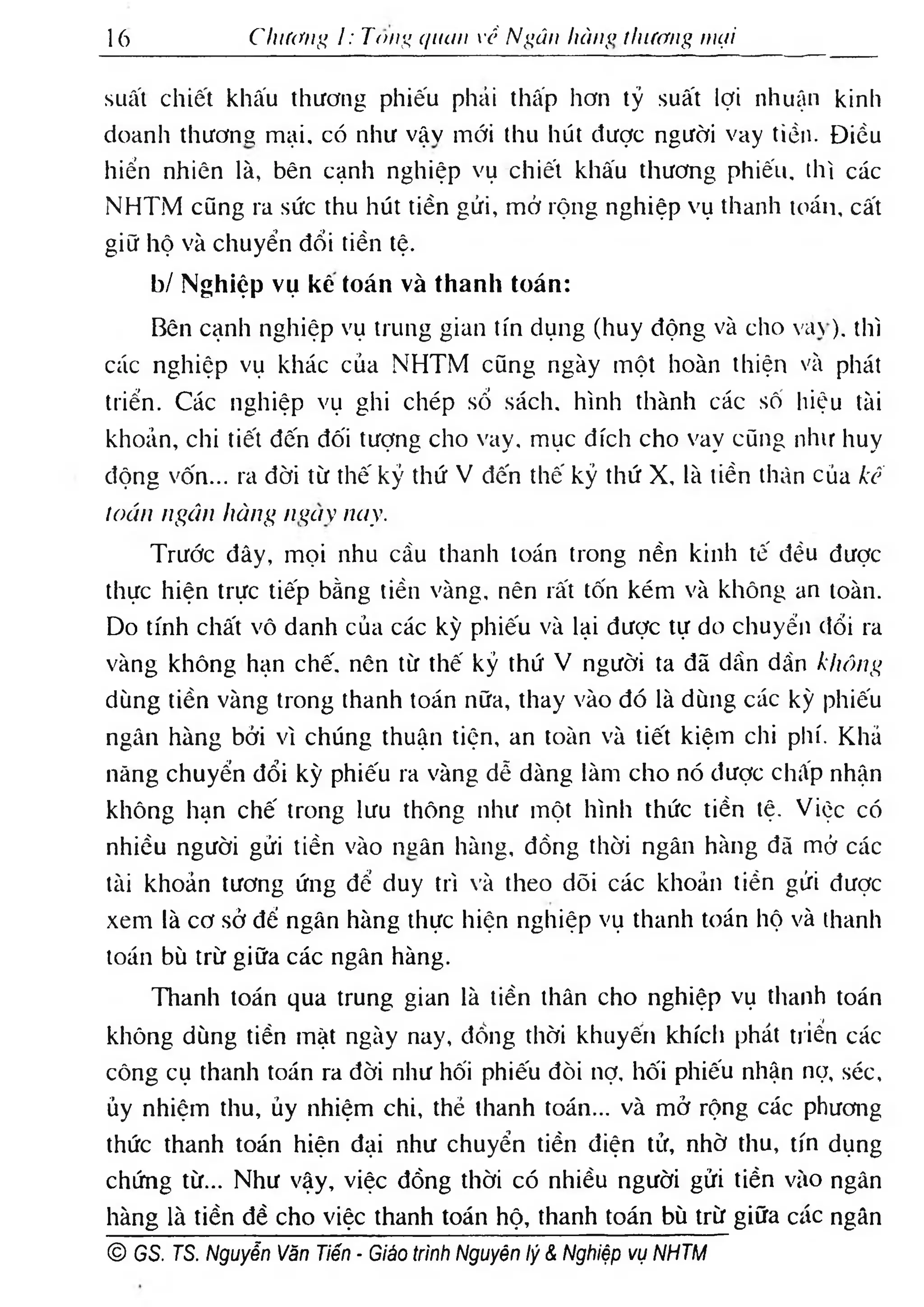 Giáo trình Nguyên lý và nghiệp vụ ngân hàng thương mại 2587829 | PDF